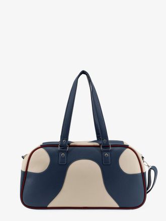 Walk In Paris Mens Leather Crossbody Bag Blue Shoulder