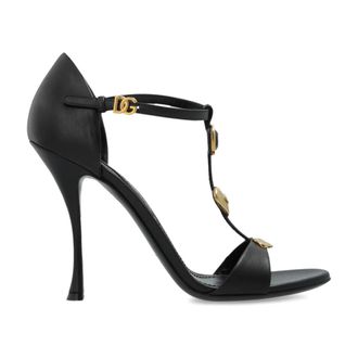 Dolce & Gabbana Sandaletten mit Absatz - - Shoes - Damen - Schwarzk - 40 EU