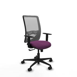 Piqueras y Crespo Computerstuhl Zulema mit 1D-Armen, h&ouml;henverstellbare Lendenwirbelst&uuml;tze, ausgestattet mit 3 Positionen und Schneidschaum, mit Rollen von 65 mm, Nylon,