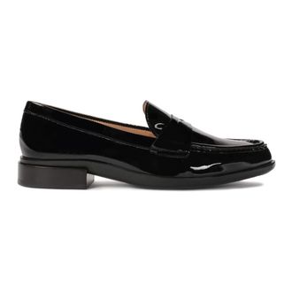 Kazar Schwarze Lackleder-Mokassins flache Schuhe - - Shoes - Damen - Schwarzk - 38 EU
