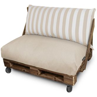 Happers Coussin pour palette Toldotex Ecru Siège et/ou Dossier 120x60x20 (uni) Écru