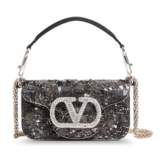 Valentino Garavani Femme, Sacs, Multicolore, Taille: ONE Size Loc&ograve; Small Embroidered Shoulder Bag