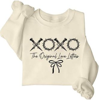 Generic The Original Love Letters Sweat-shirt et sweat &agrave; capuche pour femme, kaki, XXL