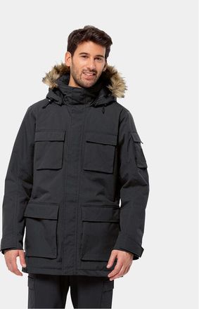 Jack Wolfskin Winterjacke Glacier Canyon Parka 1107674 Schwarz Regular Fit