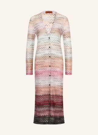 Missoni Strickkleid Mit Glitzergarn rosa