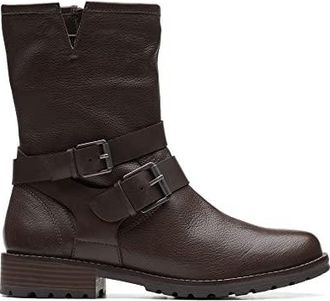 Clarks Femme Clarkwell Mid Botte Tendance, Marron, 36 EU