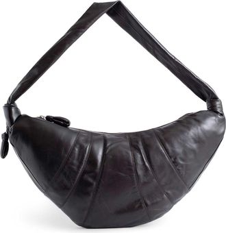 Christophe Lemaire Large Croissant Leather Shoulder Bag