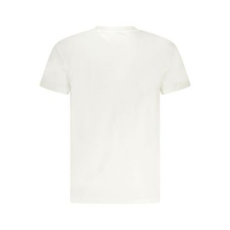 Tommy Hilfiger Logo-Print Cotton T-Shirt - White