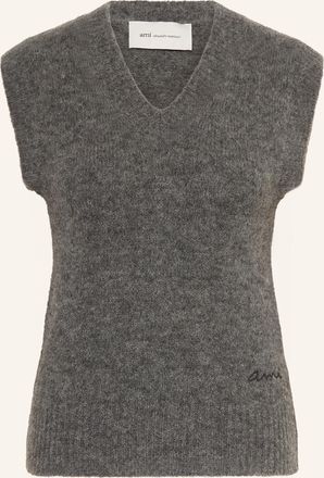 Ami Ami Paris Pullunder Mit Alpaka grau