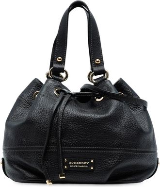 Burberry Hobo Bags - Grained Leather Satchel - Gr. unisize - in Schwarz - für Damen