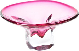 Cristalica Schale Obstschale Konfektschale Pavel Rubin D 14,5 cm Handgeformte und Mundgeblasene Glasschale