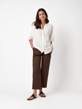 Toni Klassische Bluse Conni mit feiner Lochstickerei