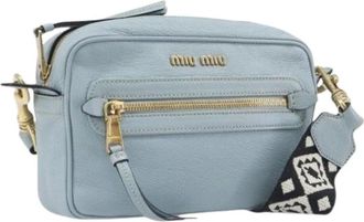 Miu Miu Sac port&eacute; &eacute;paule Pre-owned - Femme - Pre-owned - Bleu - Taille: ONE Size