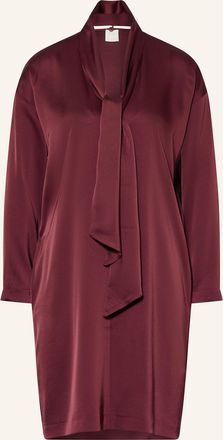 Marella Satinkleid Mit Abnehmbarer Schluppe rot