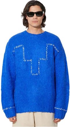 Marcelo Burlon Herren, Strickwaren, Blau, MGr&ouml;&szlig;e