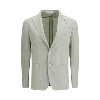 Tagliatore Homme, Vestes, Vert, Taille: M Blazer en lin