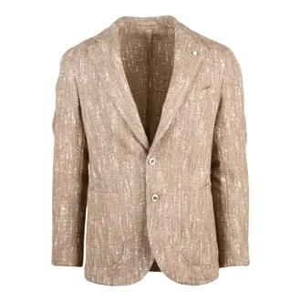 L.B.M. 1911 L.b.m. 1911, Homme, Vestes, Beige, Taille: S Veste Boucl&eacute;