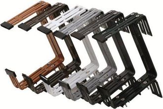 Siena Garden Blumenkastenhalter Gigant, anthrazit, 3-fach verstellbar, 2 Stück, 897634