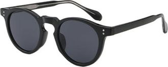 Generic Lunettes De Soleil Rondes Vintage Polaris&eacute;es &Agrave; Grande Monture For Hommes Et Femmes(Black)