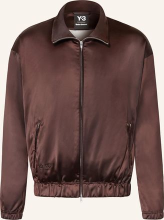 Yohji Yamamoto Trainingsjacke Wb y3 Aus Satin braun
