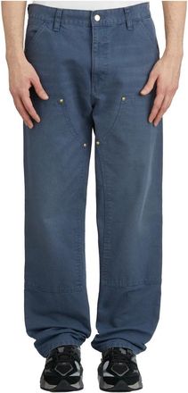 Carhartt Work in Progress Homme, Pantalons, Bleu, Taille: W34 Pantalon Double Genou