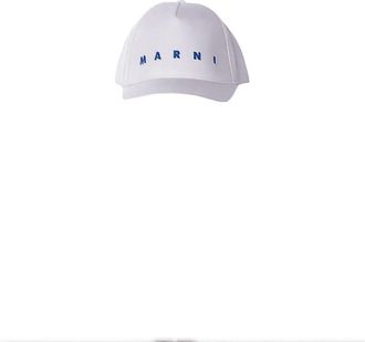 Marni unisex, Accessoires, Blanc, Taille: L Casquette de baseball