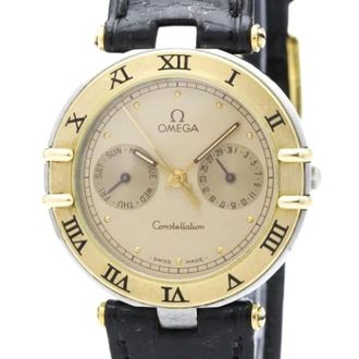 Omega Montre Pre-owned Constellation 196.1070 - Femme - Pre-owned - Jaune - Taille: ONE Size