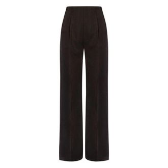 Alberta Ferretti Hosen mit hohem Bund - - Trousers - Damen - Schwarzk - 2XS
