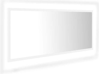 vidaXL LED-Badspiegel Wei&szlig; 100x8,5x37 cm Acryl Vidaxl
