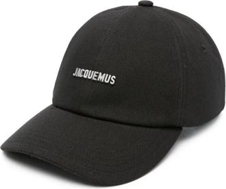 Jacquemus Caps & M&uuml;tzen - Classic Black Cotton Baseball Cap - Gr. 58 - in Schwarz - f&uuml;r Damen