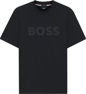 HUGO BOSS Homme, Tops, Bleu, Taille: XL T-Shirt manica corta logata