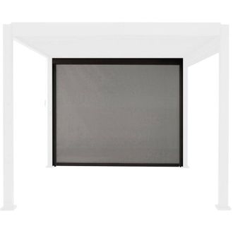 Sweeek Sweeek - Store vertical gris pour pergola bioclimatique 3m - Aluminium et textil&egrave;ne - Protection UV et intemp&eacute;ries - Usage ext&eacute;rieur