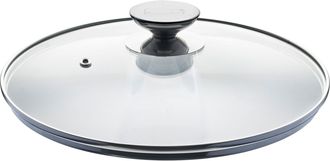Berndes 7028 Ersatzdeckel Titanium Special Edition, SignoCAST, ColorCAST, Granit 28cm Ø, Glasdeckel, bruchfest & hitzebeständig, Durchsichtig