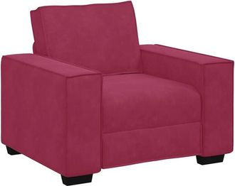 vidaXL Sessel Weinrot 60 cm Samt Vidaxl