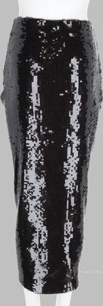 Rotate Sequin Knot Detail Skirt - Brown