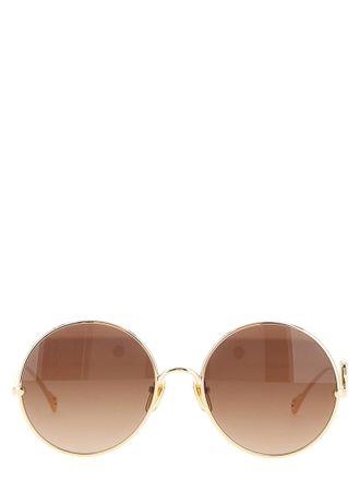 Chlo&eacute; CH334096BM Round Metal Sunglasses - Gold