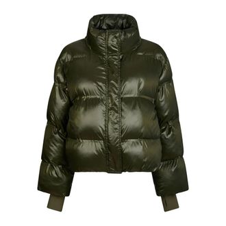 Neo Noir Steppjacke Olive Cropped Stil - - Jackets - Damen - Gr&uuml;n - XS