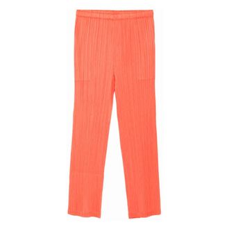 Issey Miyake Cropped Hosen - - Trousers - Damen - Orange - 2XL
