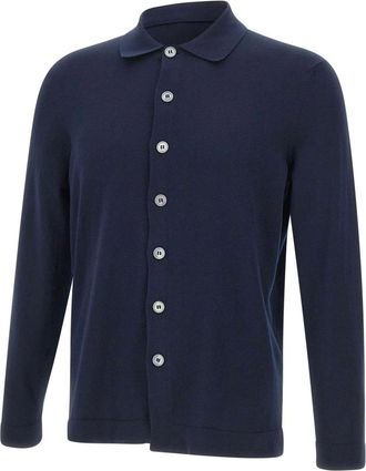 Gran Sasso Homme, Pulls, Bleu, Taille: L Knit Shirt