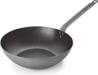 Lacor 63233 - Wok Ferrum, Wok aus 100% nat&uuml;rlichem Eisen mit dreilagiger Antihaftbeschichtung, PFOA-frei, ergonomischer Griff, geeignet f&uuml;r alle Arten von K