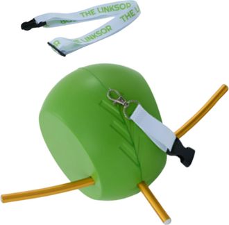 Generico Golf-Schwingtrainer mit verbessertem verbundenen Ball - Magic Ball Swing Trainer mit Kragen zur Korrektur von H&uuml;hnerfl&uuml;gel und Ersatzreifen, Konstrukt