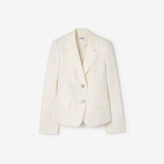 Burberry Veste tailleur en coton, Size: 10