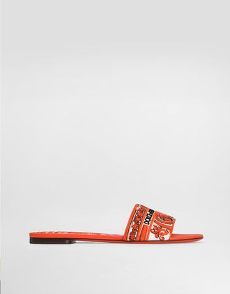 Dolce & Gabbana Ciabatta Flat - Frau Pantoletten Und Mules Multicolor 37.5
