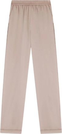 Emporio Armani Femme, Pantalons, Beige, Taille: 38 FR Pantalon ample en serg&eacute; cr&ecirc;pe