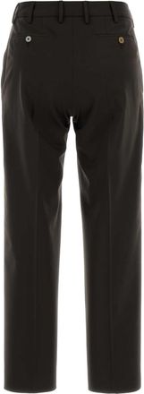 Pantaloni Torino Womens Dark Brown Stretch Wool Pant Marrone Pantaloni Trousers