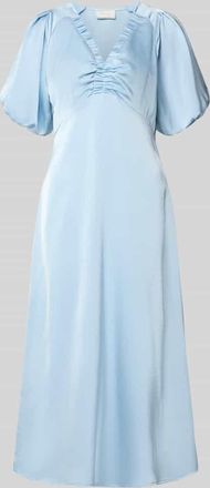 Neo Noir Midikleid aus Satin Modell Illana