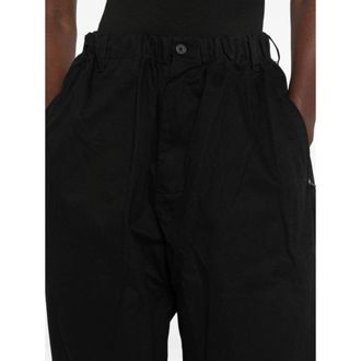 Entire studios Multi-Pocket Cotton Canvas Cargo Trousers - Black