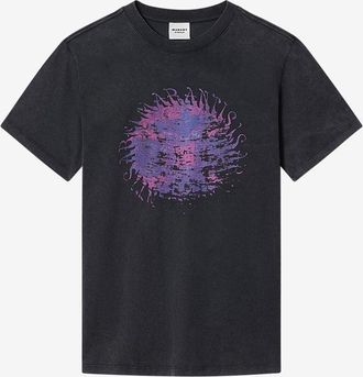 Isabel Marant Tee Shirt Zoeline - Femme - Noir D&eacute;lav&eacute; - Taille XS - Marant &Eacute;toile