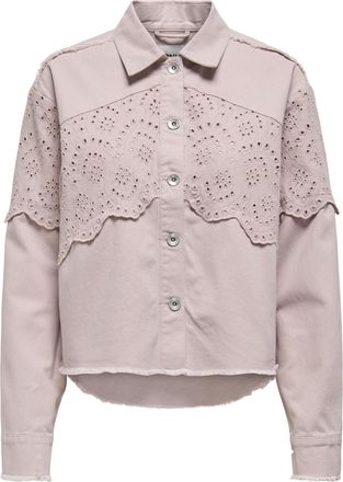 Only Damen Onlelena Crochet Jacket Nc OTW, Violet Ice, l