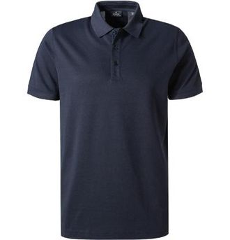 Ragman Herren Polo-Shirt blau Baumwoll-Piqu&eacute;